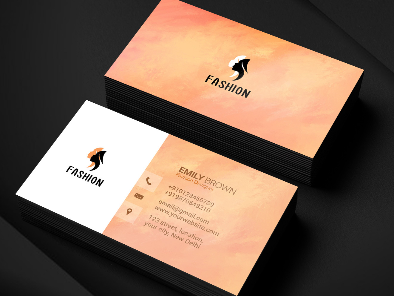 Free Fashion Designer Business Card by Maitrayee on Dribbble