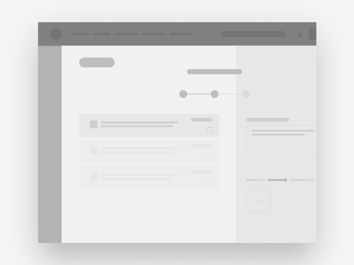 Wireframe Layout Multi-step modal by Whitesmith on Dribbble