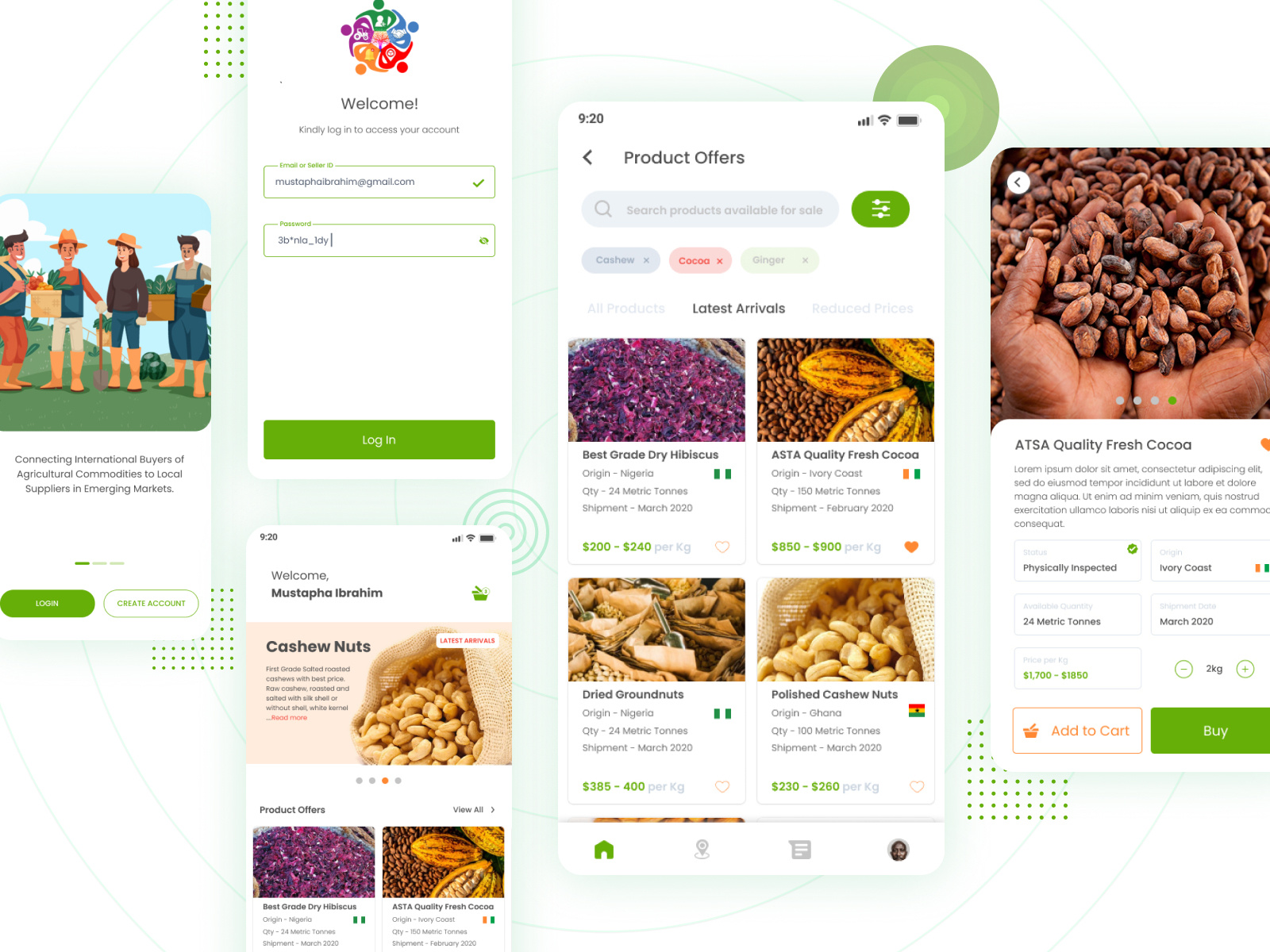 Sourcing Produce App by Ebun Oguntibeju on Dribbble