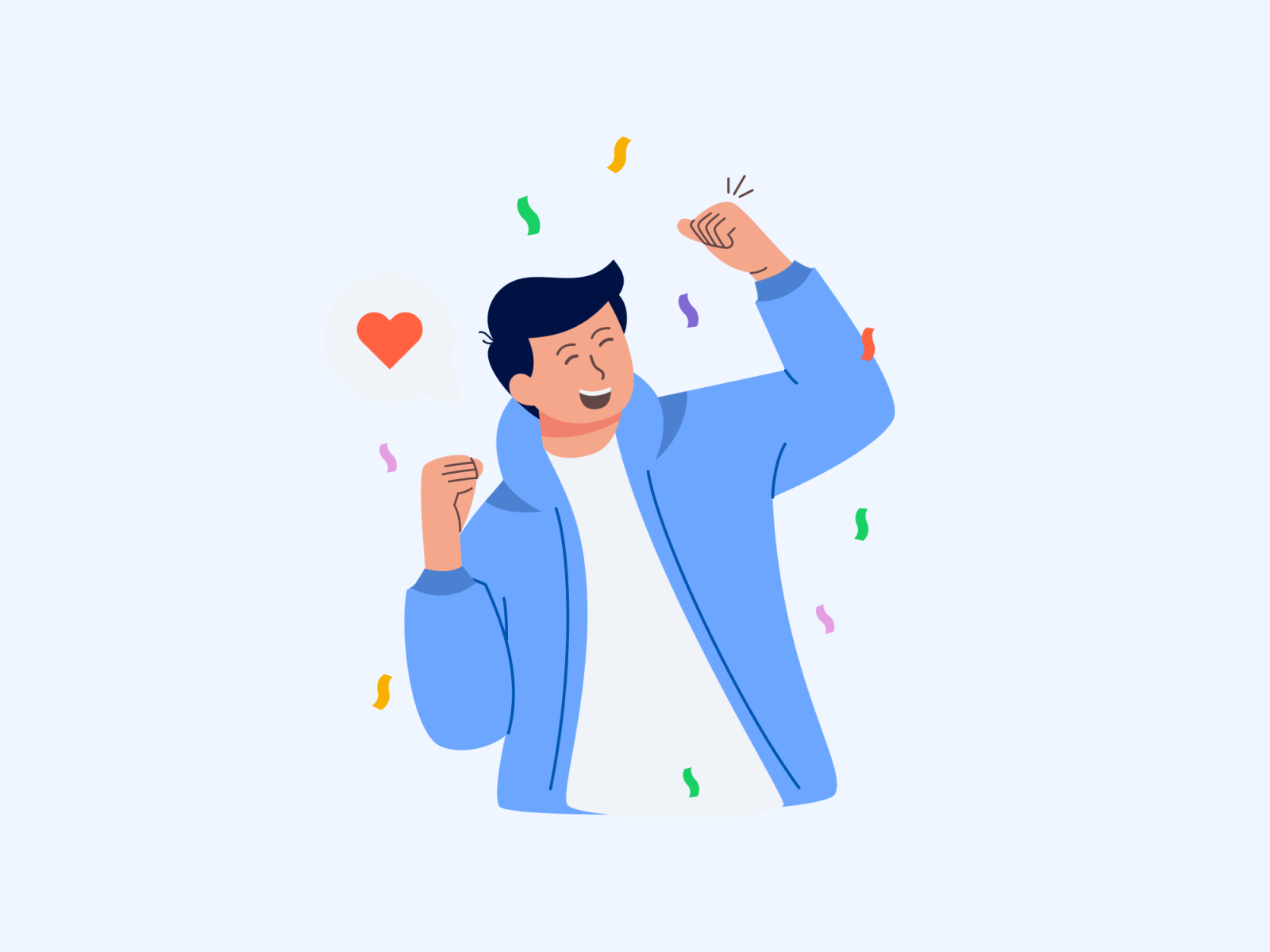 I'm Happy - Niagahoster Member Area Illustrations by Iqbal Ramdhani on ...