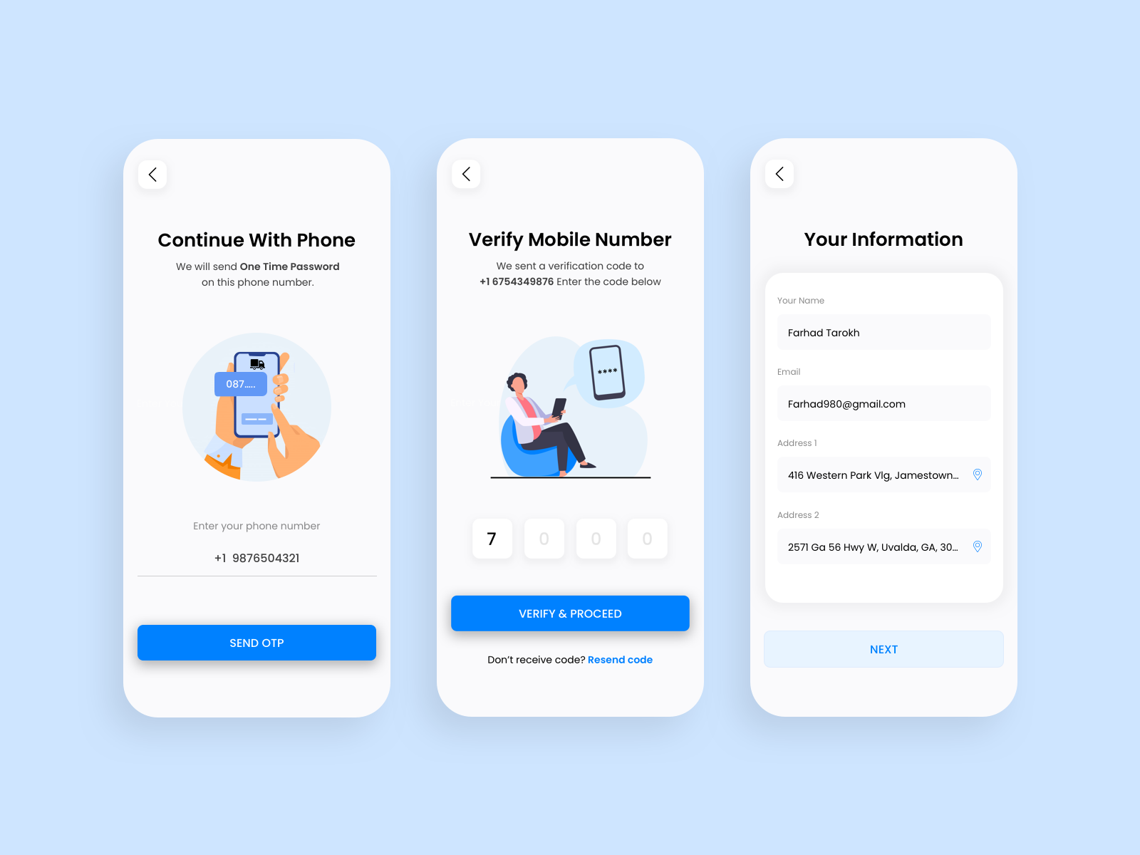Mobile Login UI by Jyoti Bala on Dribbble