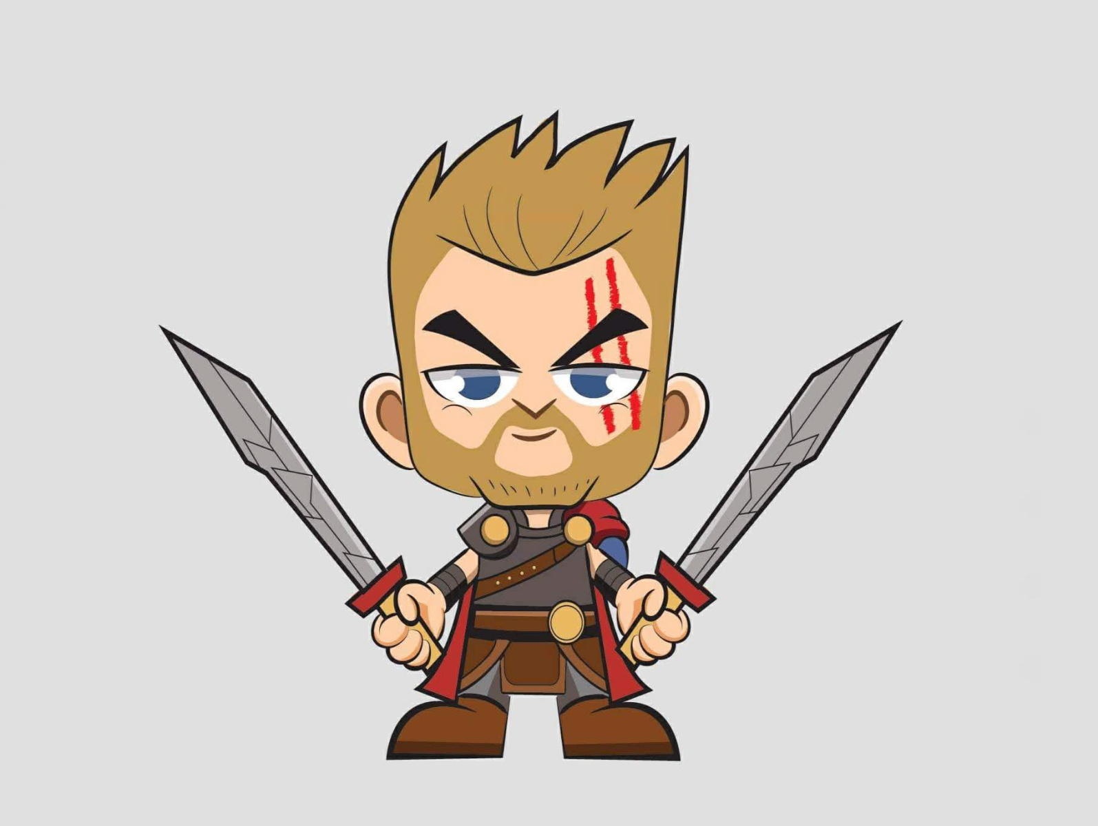 Thor Chibi How To Draw