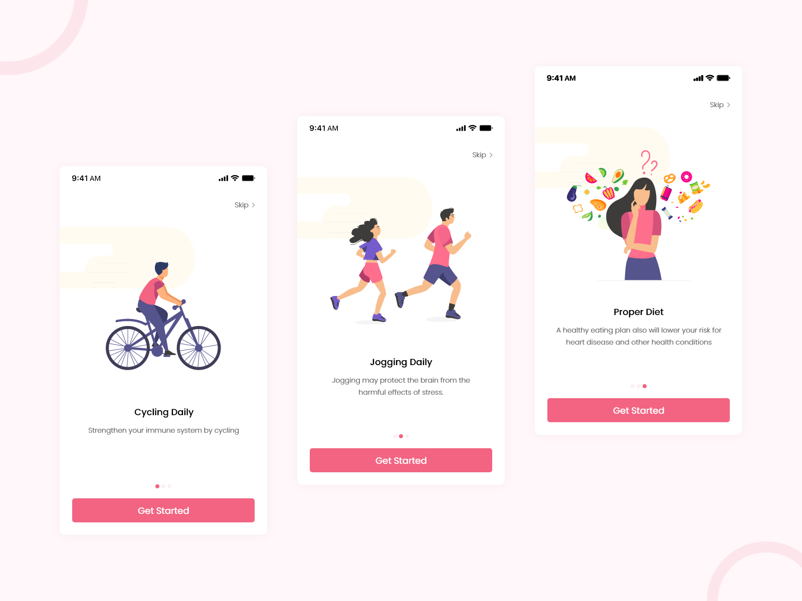 Fitness onboarding UI by Veera Kumar on Dribbble