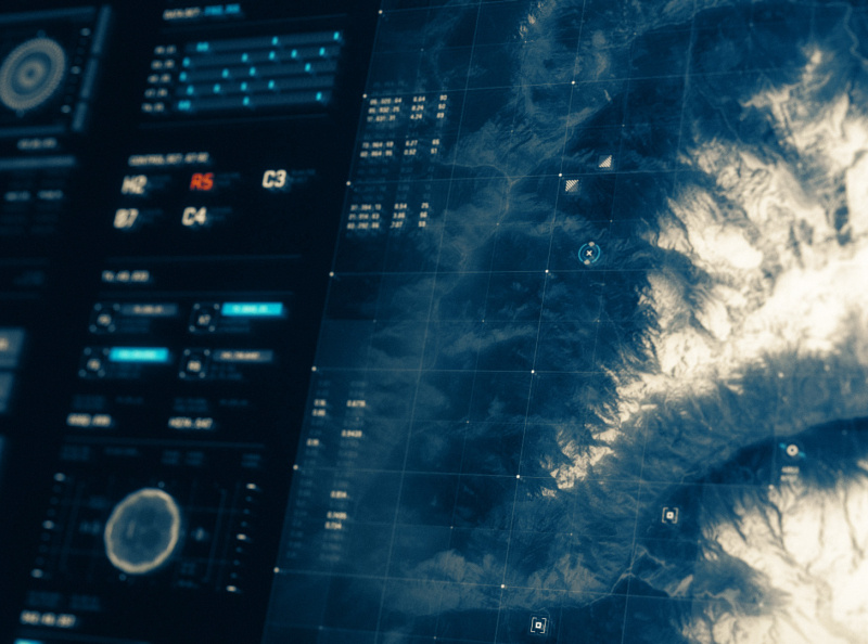 4K Map / Location FUI & Screen graphics by Kamen A. on Dribbble
