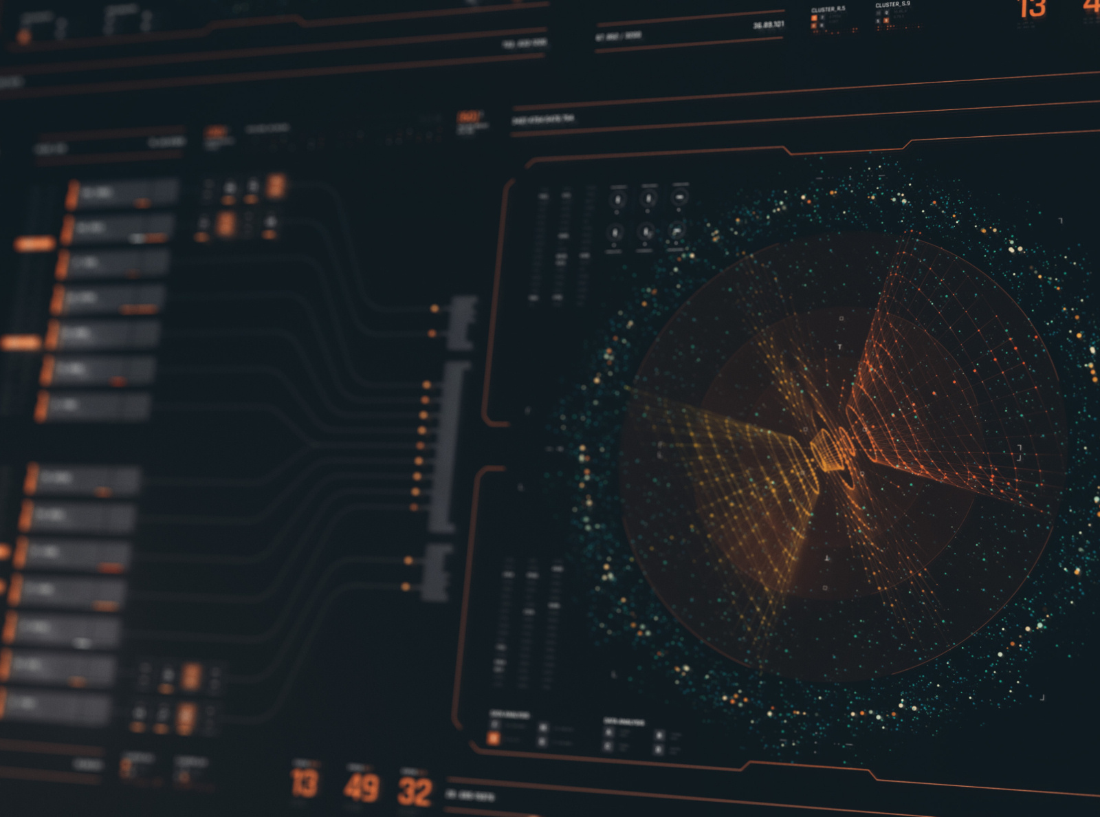 Data Analysis FUI in 4K by Kamen A. on Dribbble