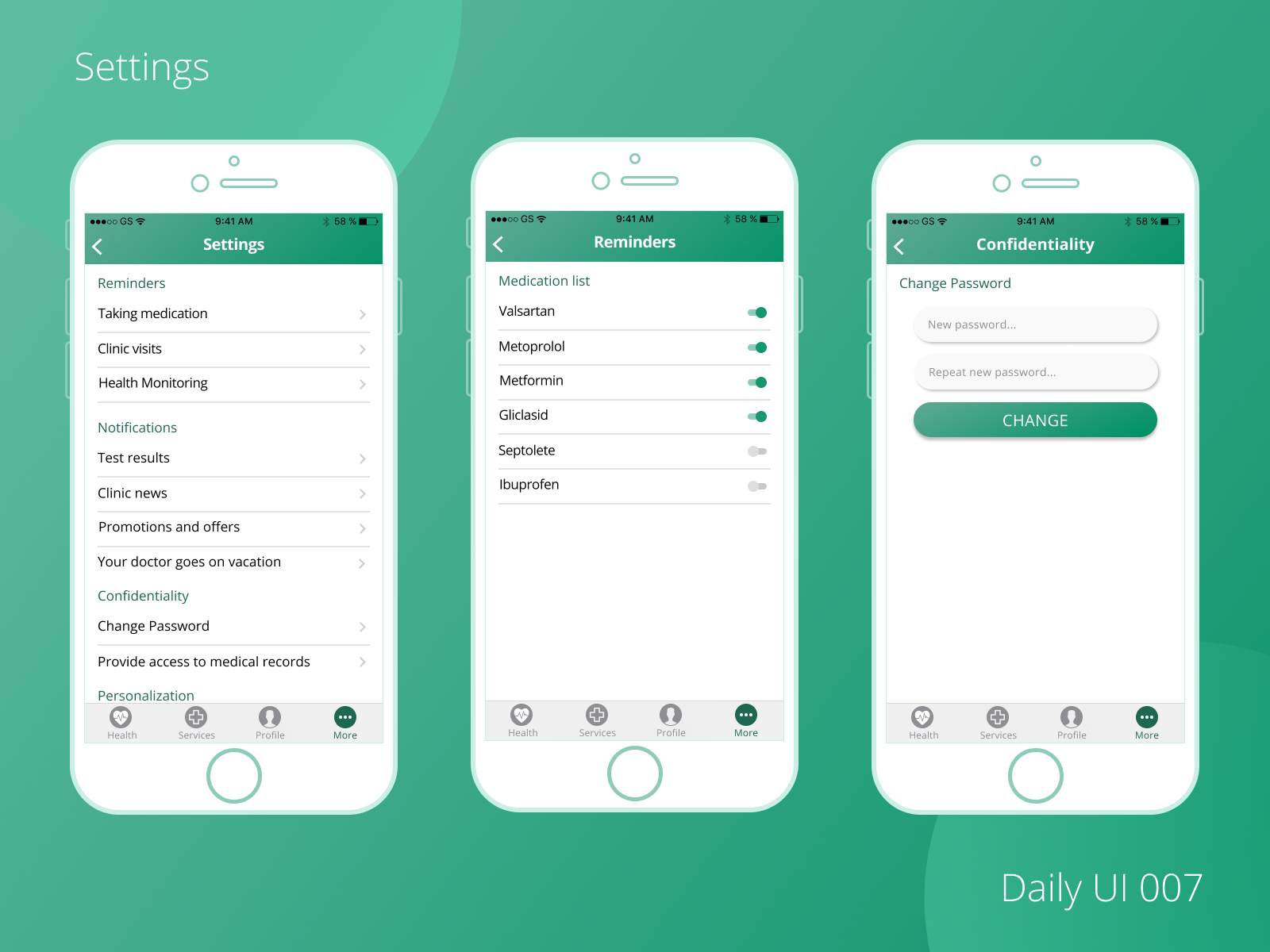 Daily UI 007 - Settings by Kseniya Baslyk on Dribbble