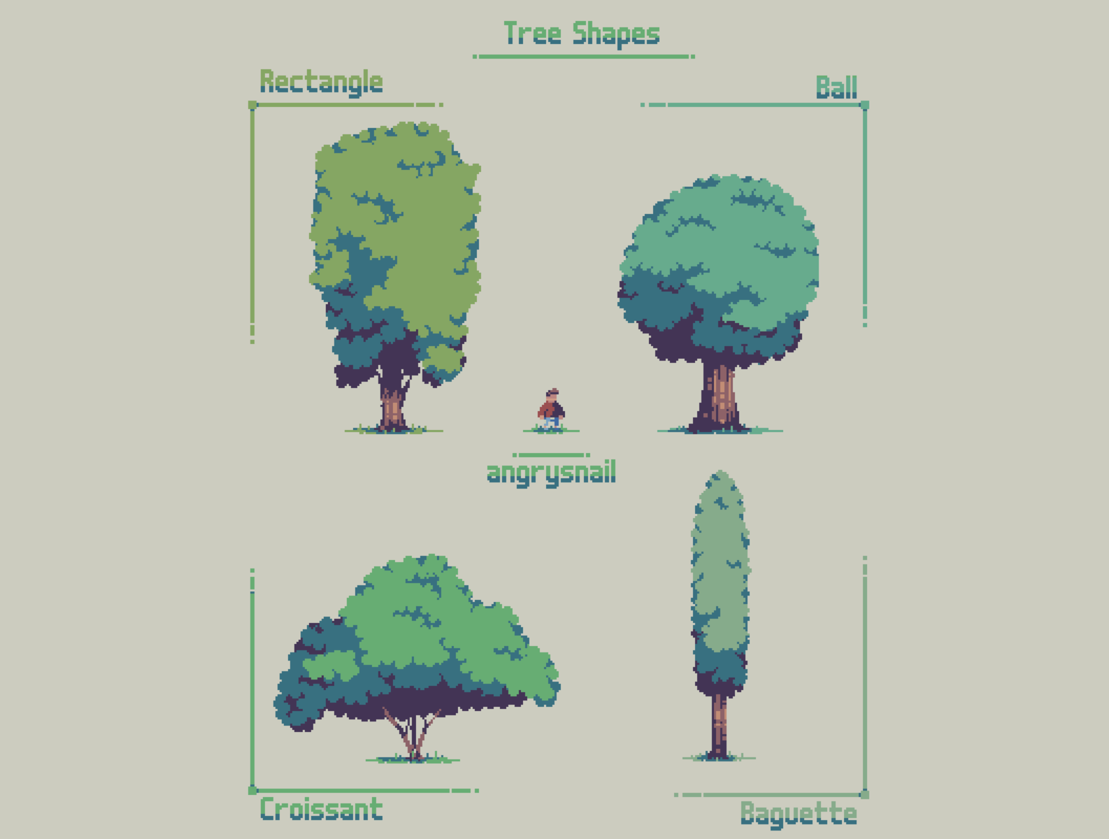 Tree Shapes by angrysnail on Dribbble