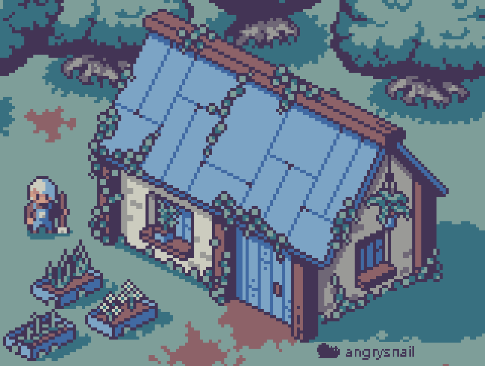 Isometric Pixelart House by angrysnail on Dribbble