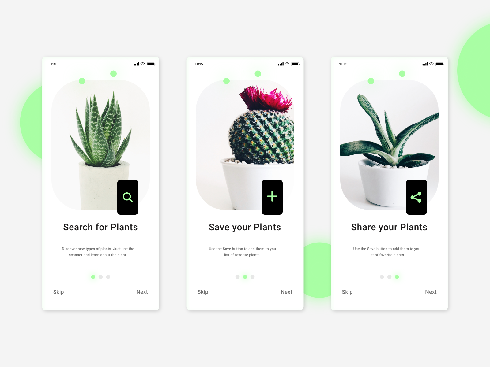 Plants Onboarding — Daily UI — 23 by Zack MacTavish on Dribbble