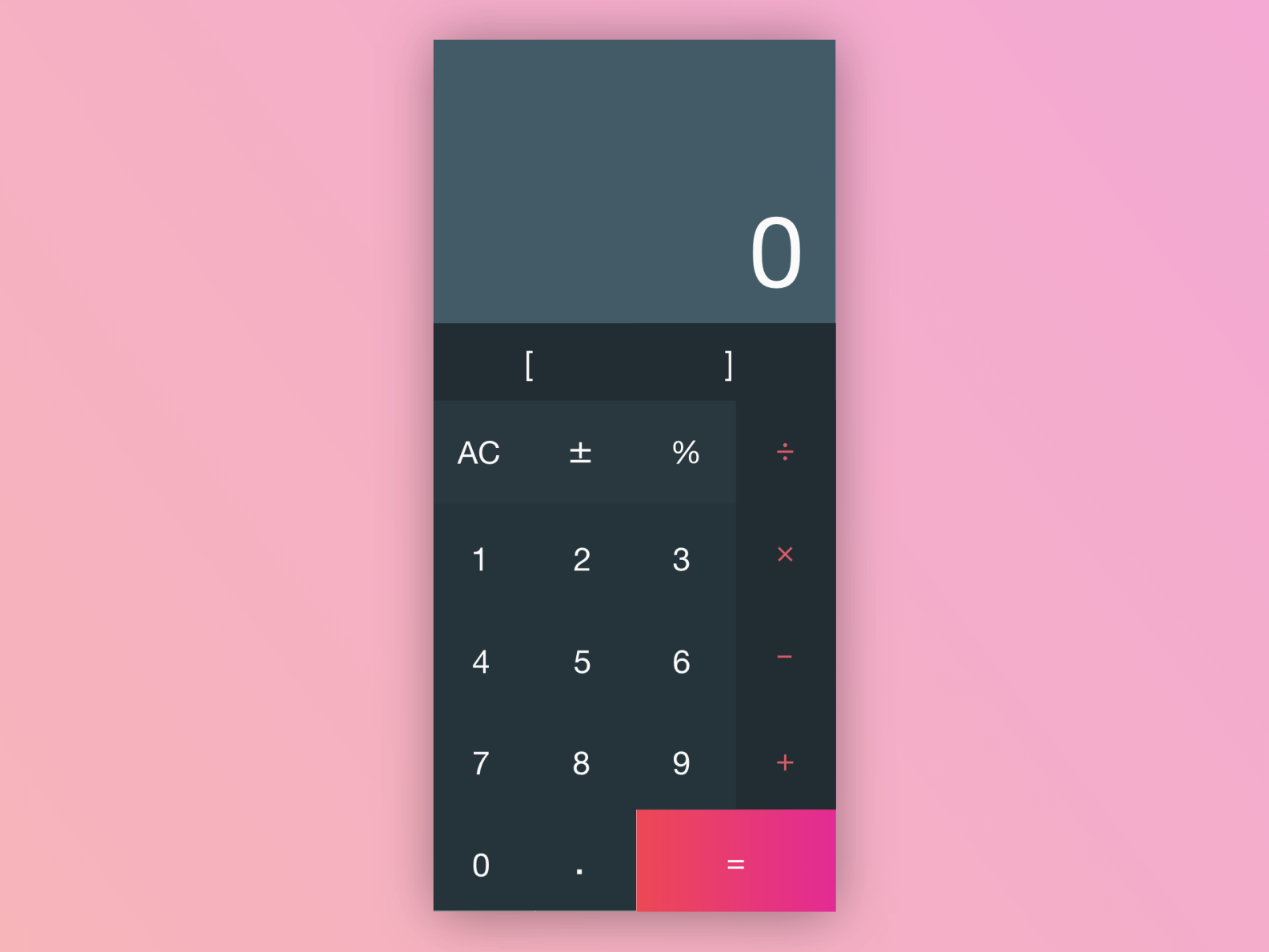 Calculator by Saki Kurano on Dribbble