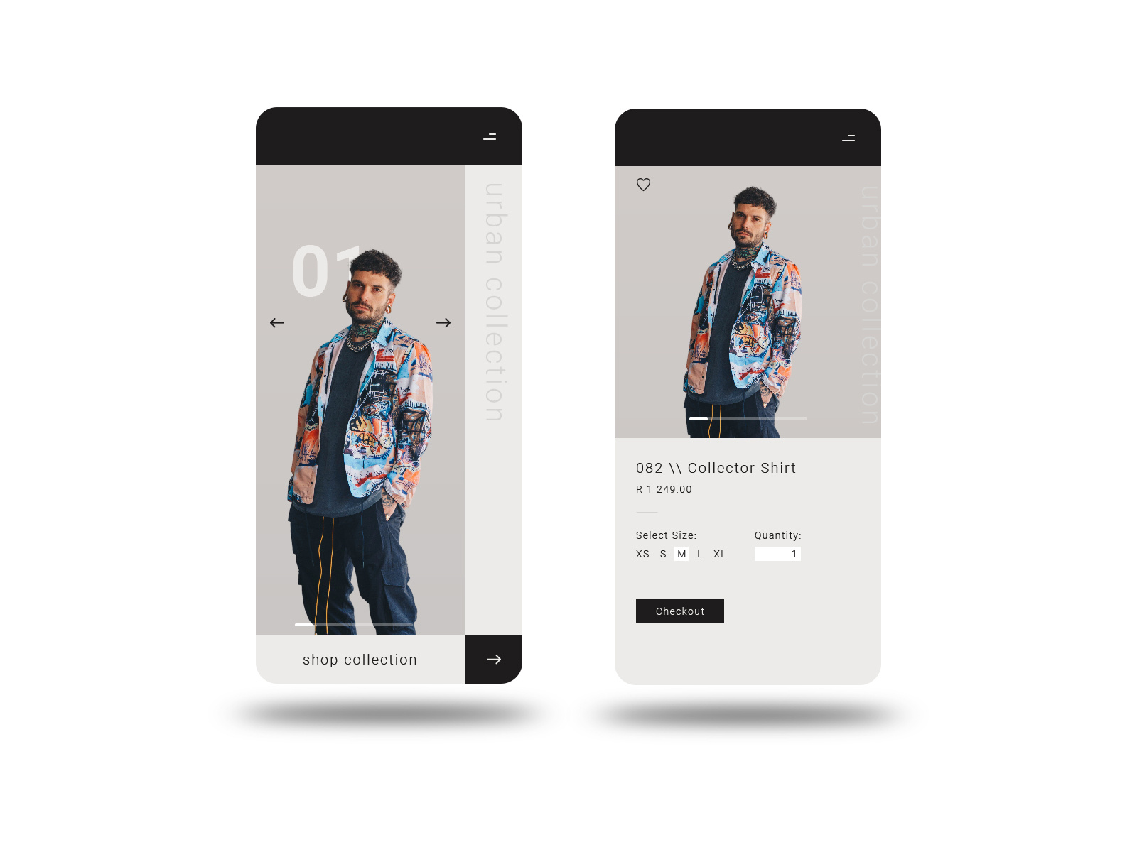Minimal Fashion App by Grant on Dribbble