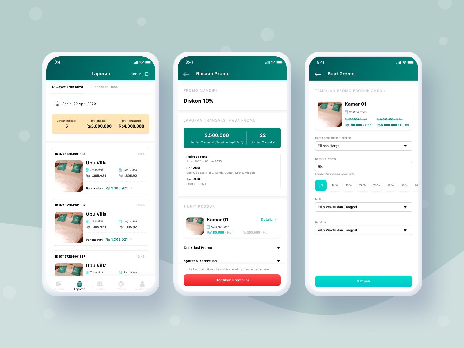 Lom Lom - Admin Hotel Booking App by Aan Fachrul Abid on Dribbble