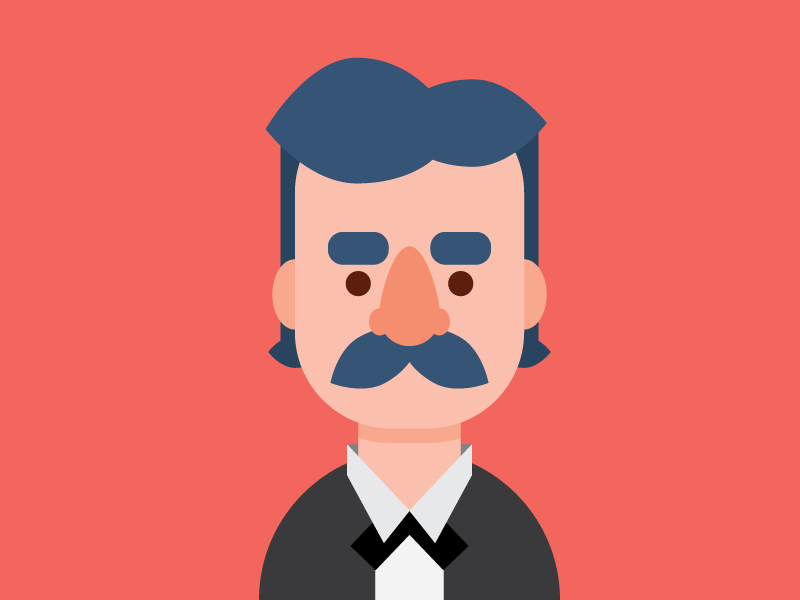 Friedrich Nietzsche by Daniel Cole on Dribbble