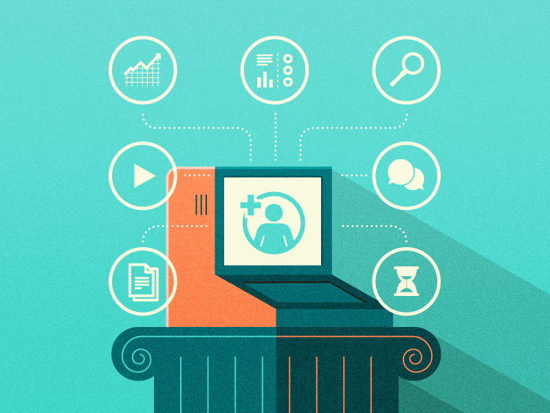 Justifying Content by Chris Munroe for Killer Visual Strategies on Dribbble