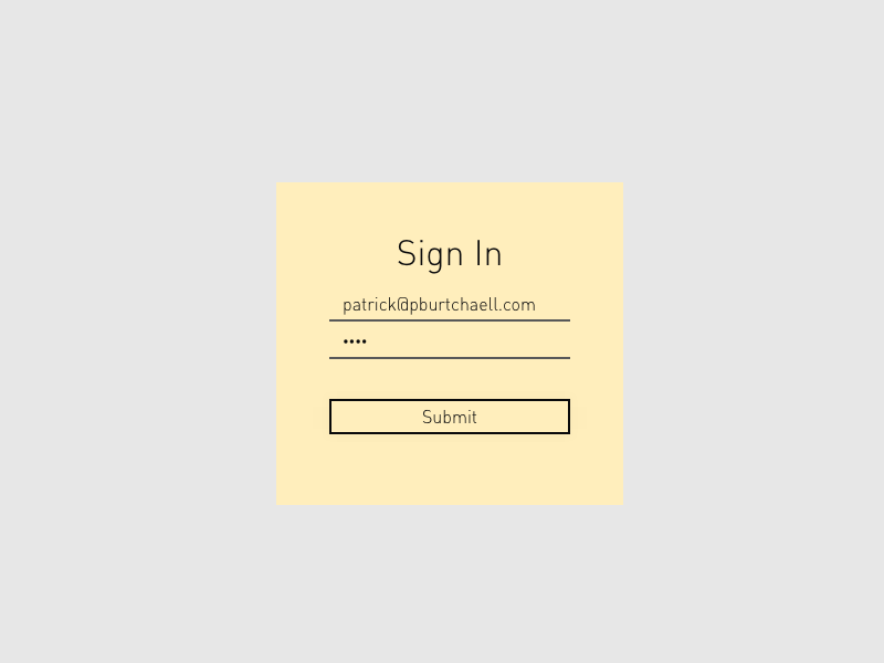 Sign In by Patrick Burtchaell on Dribbble