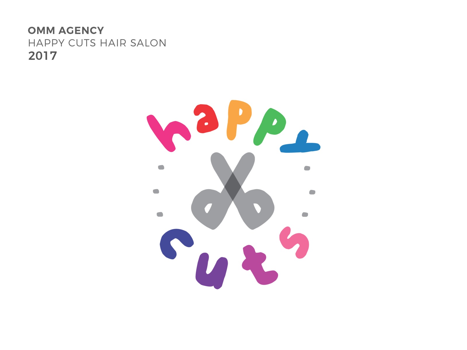 Happy cuts logo by Maria Andreina Romero on Dribbble