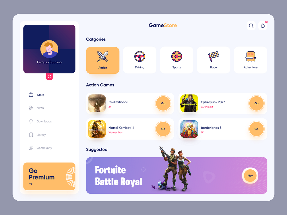 Game Store Web Design by MoRas on Dribbble