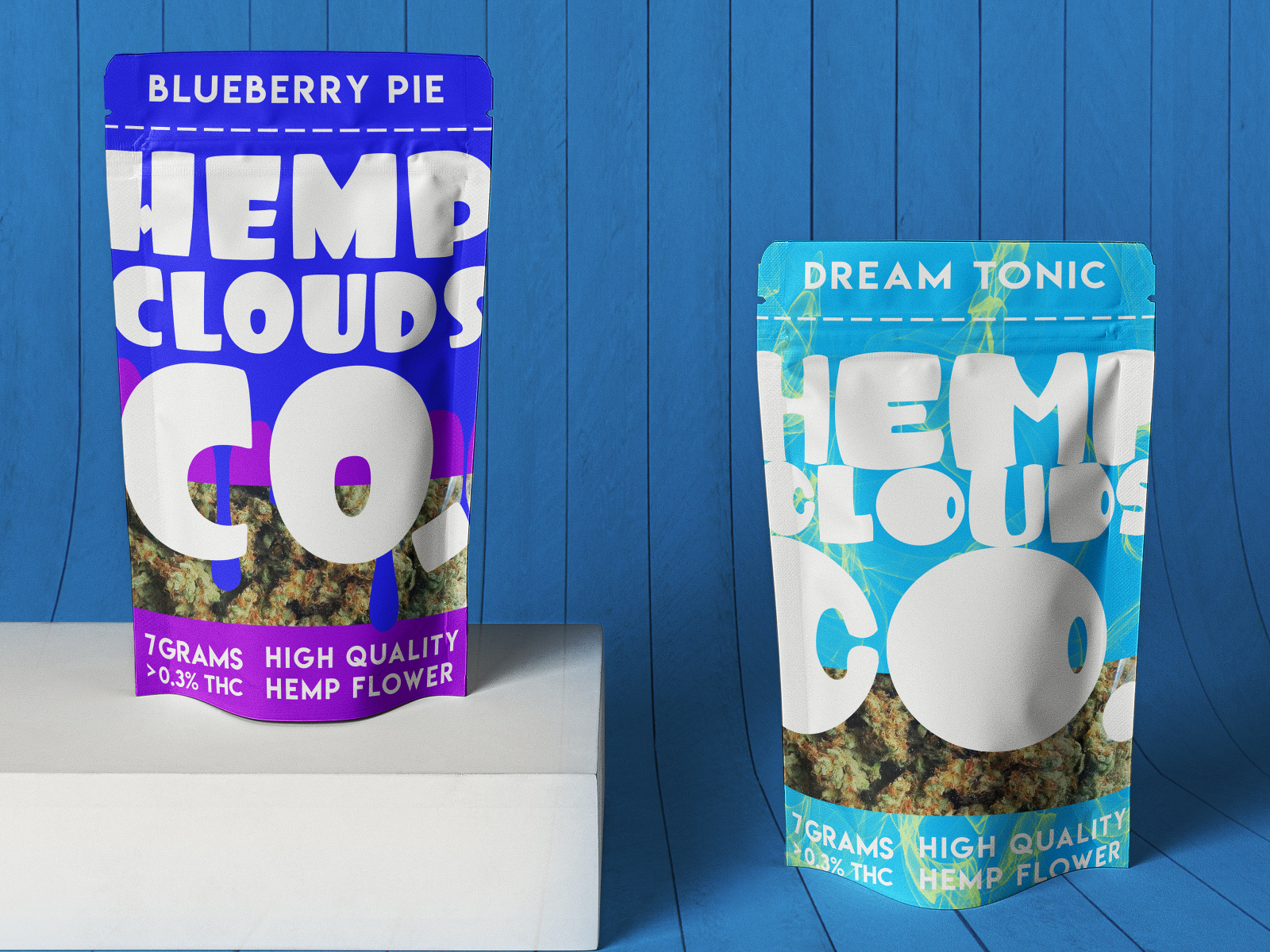 Hemp Flower Packaging Mockup by Joel Kitts on Dribbble