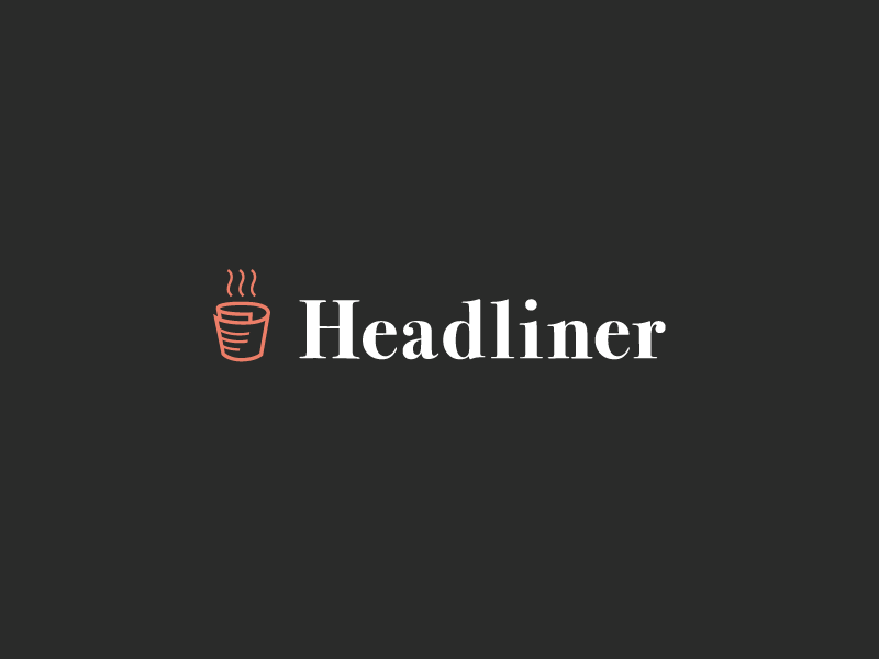Headliner Logo by Stella Gutierrez for TWG on Dribbble