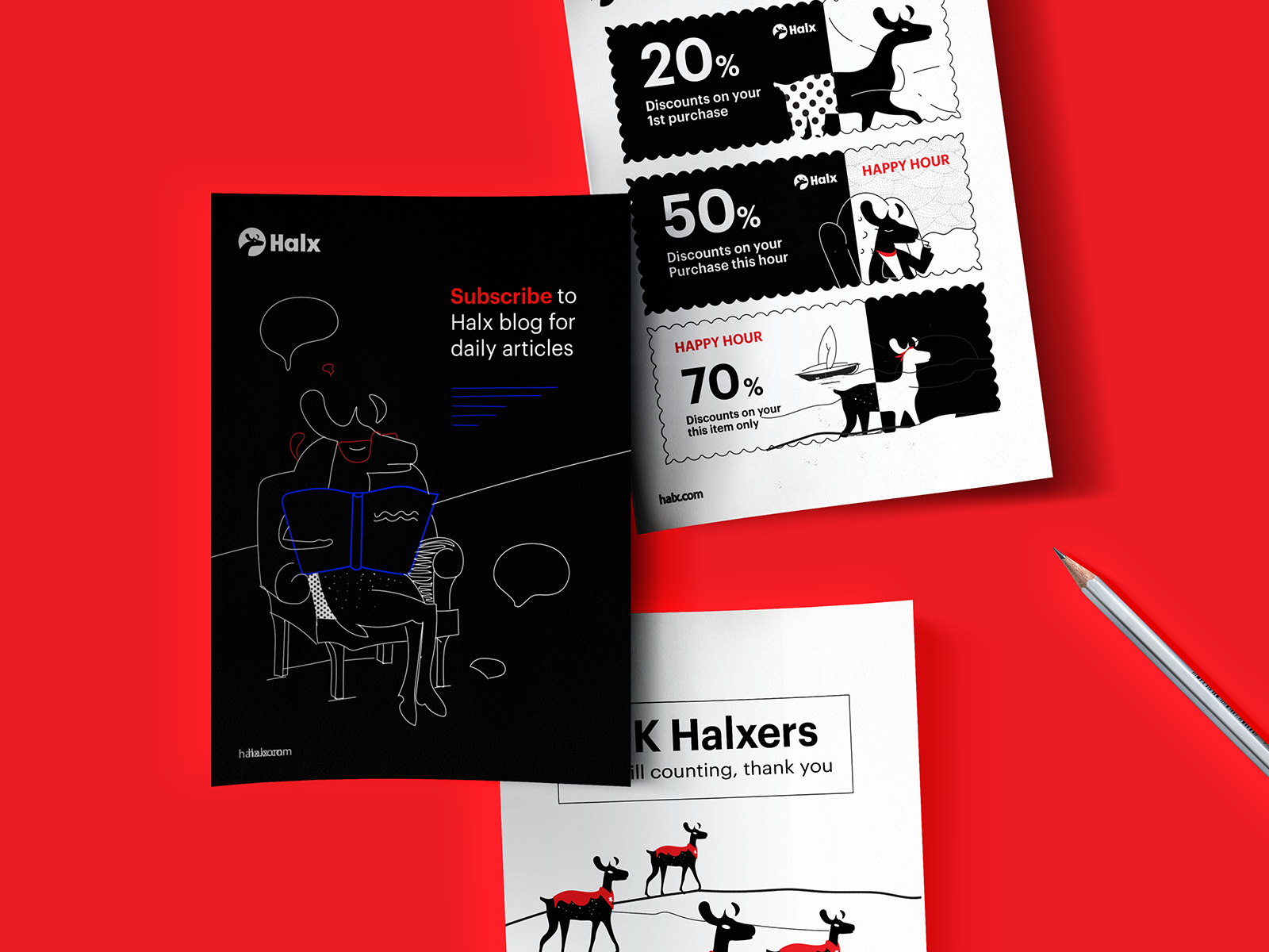 Halx | Brand Identity Design by Baianat on Dribbble