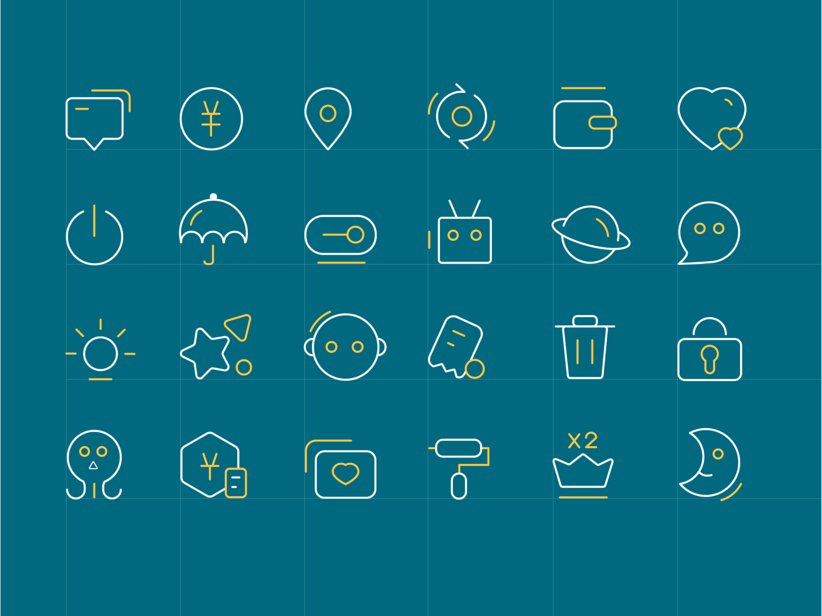 Linear illustrations by xiao xiao on Dribbble