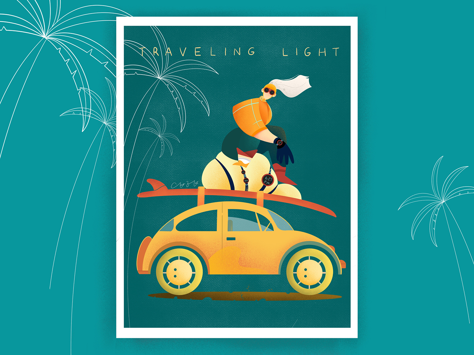 traveling light by chekchek on Dribbble