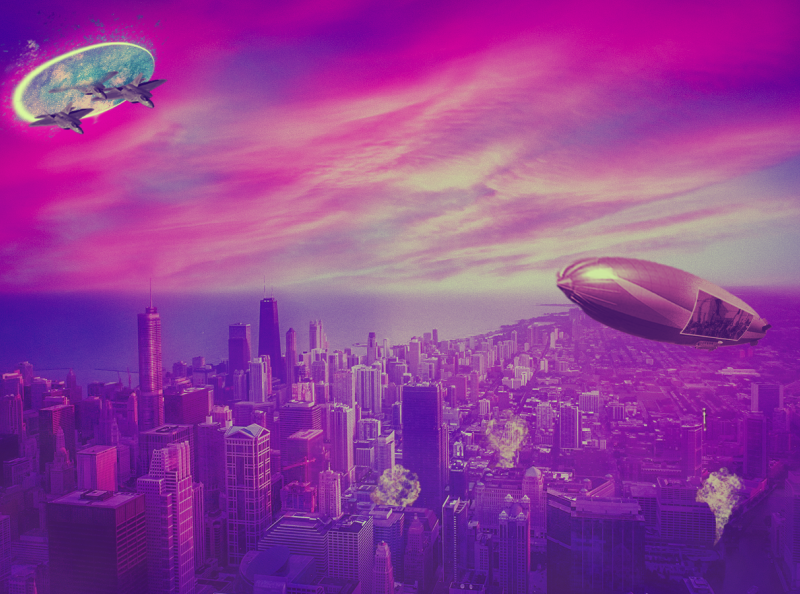 Blimp Attack by Ally Bell on Dribbble