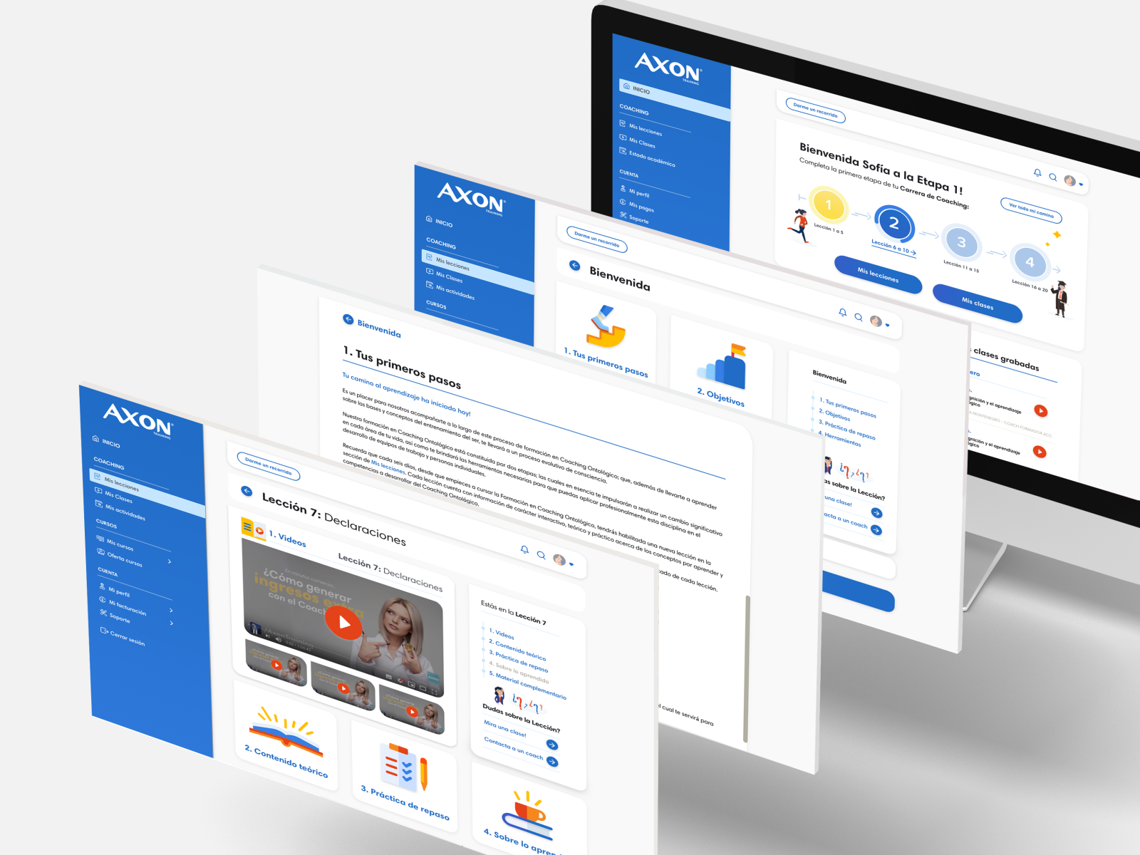 E-learning platform - Axon Training by Lucía Amorone on Dribbble