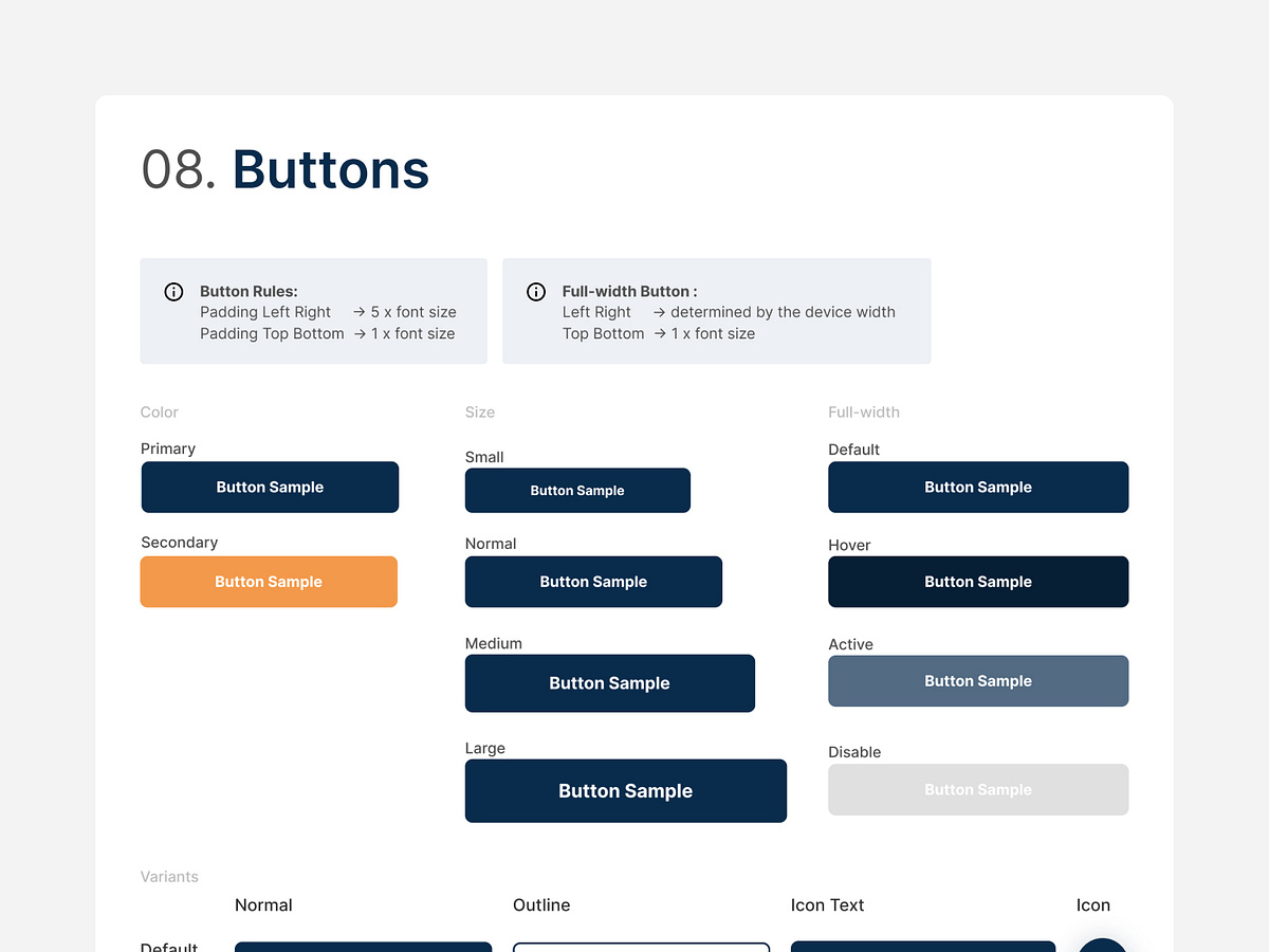 UI Style Guidelines by yahya amirudin for Illiyin Studio on Dribbble