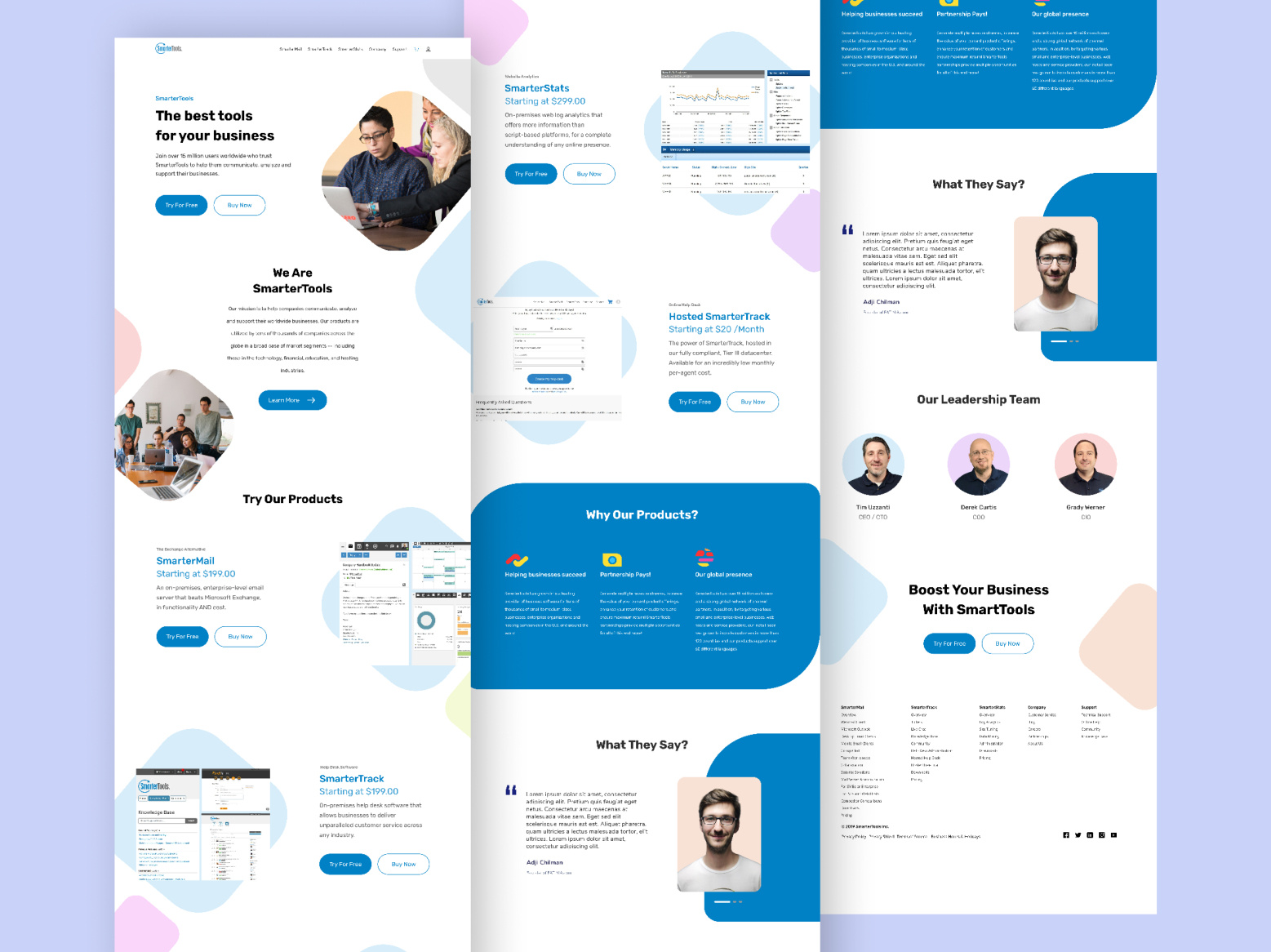 Landing Page Redesign - SmarterTools by yahya Amirudin on Dribbble