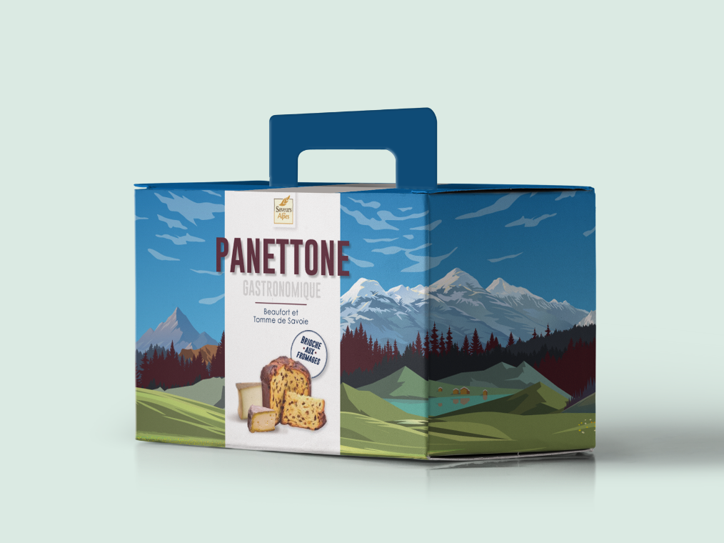 panettone box by Le YAK on Dribbble