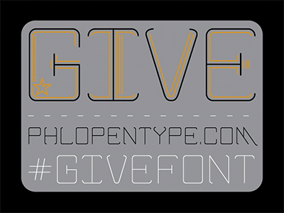 Give font by Steve DeCusatis on Dribbble