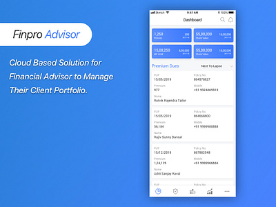 Finpro Advisor by Rutvik Tailor on Dribbble