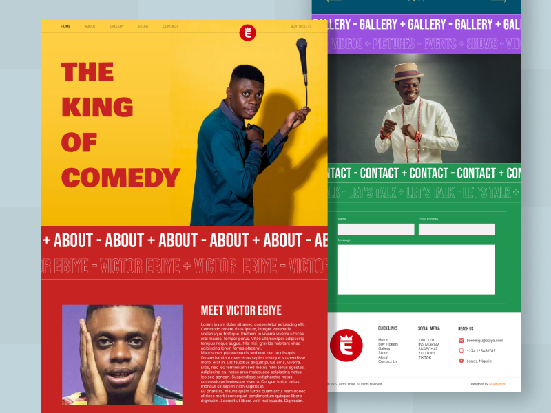 Landing Page For Victor Ebiye By Ebubechukwu Ibeh On Dribbble