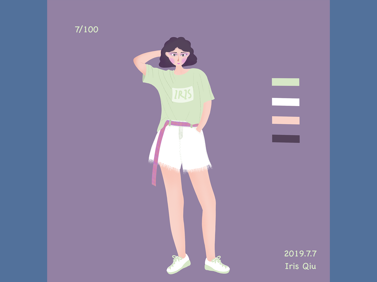 Fashion girl by Iris Qiu on Dribbble