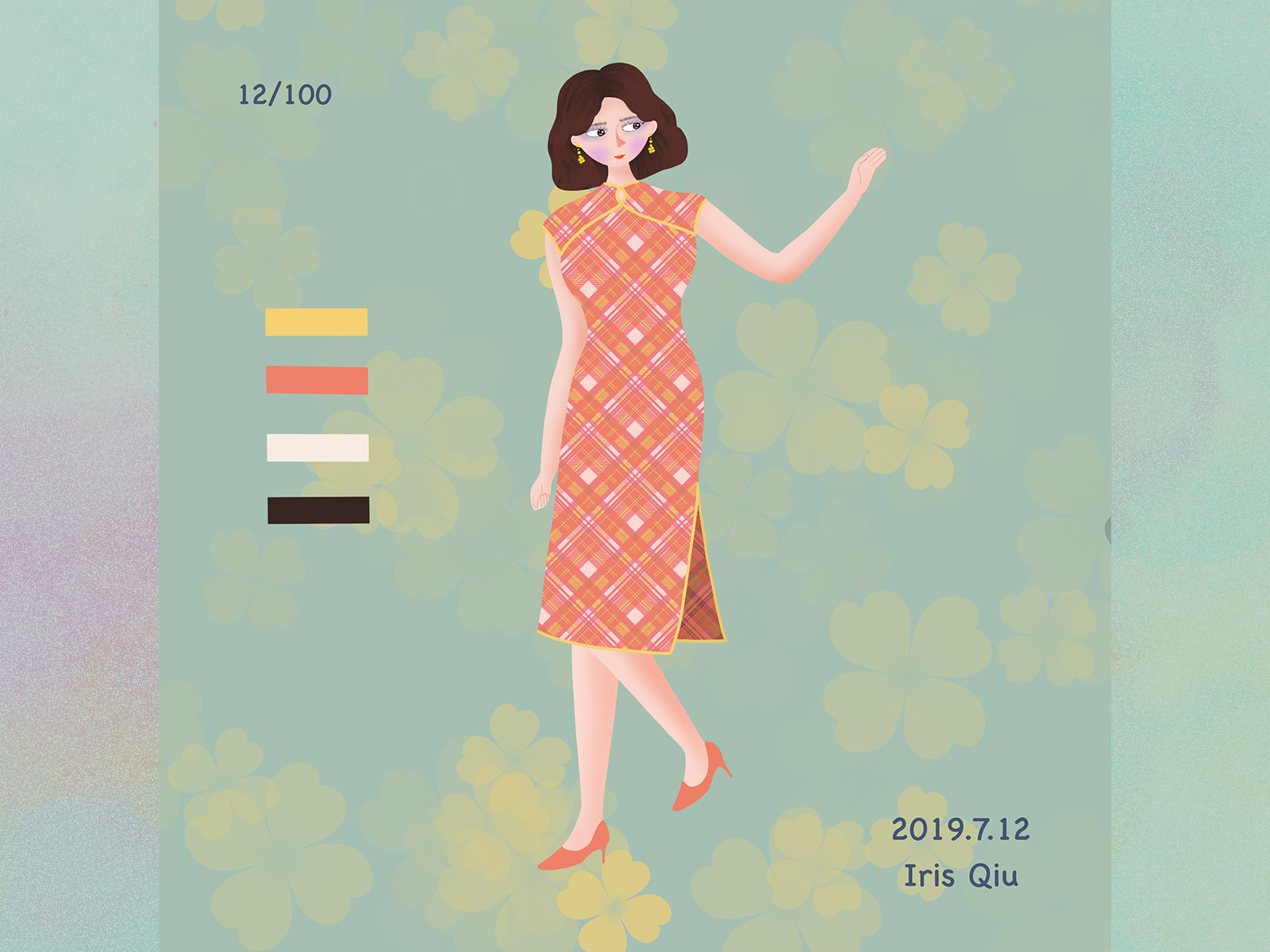 Fashion girl by Iris Qiu on Dribbble