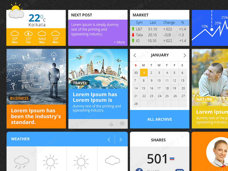 Widget Part 2 by Arnab Das on Dribbble