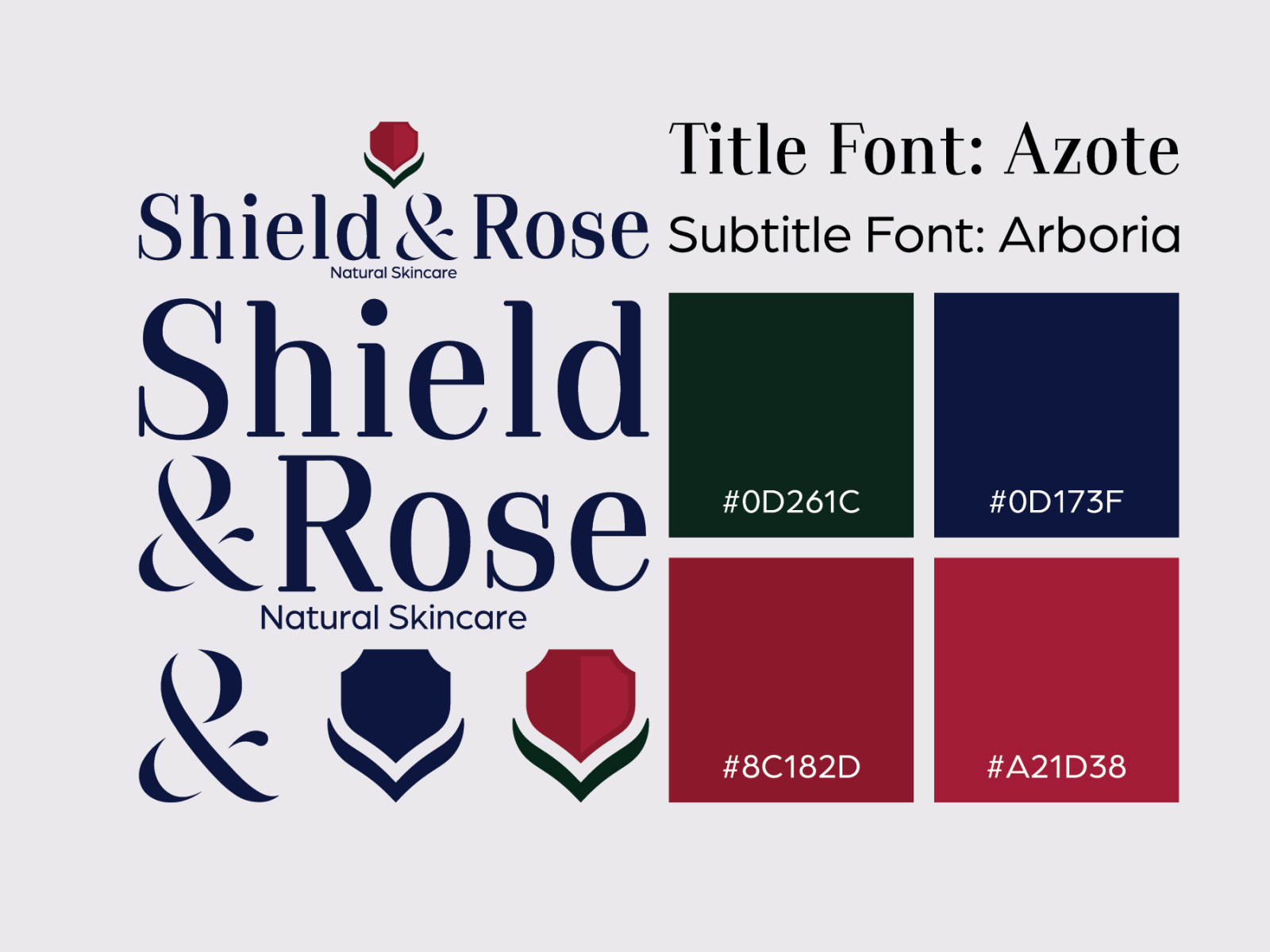 Shield & Rose by Dylan on Dribbble