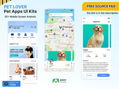 Pet App Aplication designs, themes, templates and downloadable graphic ...