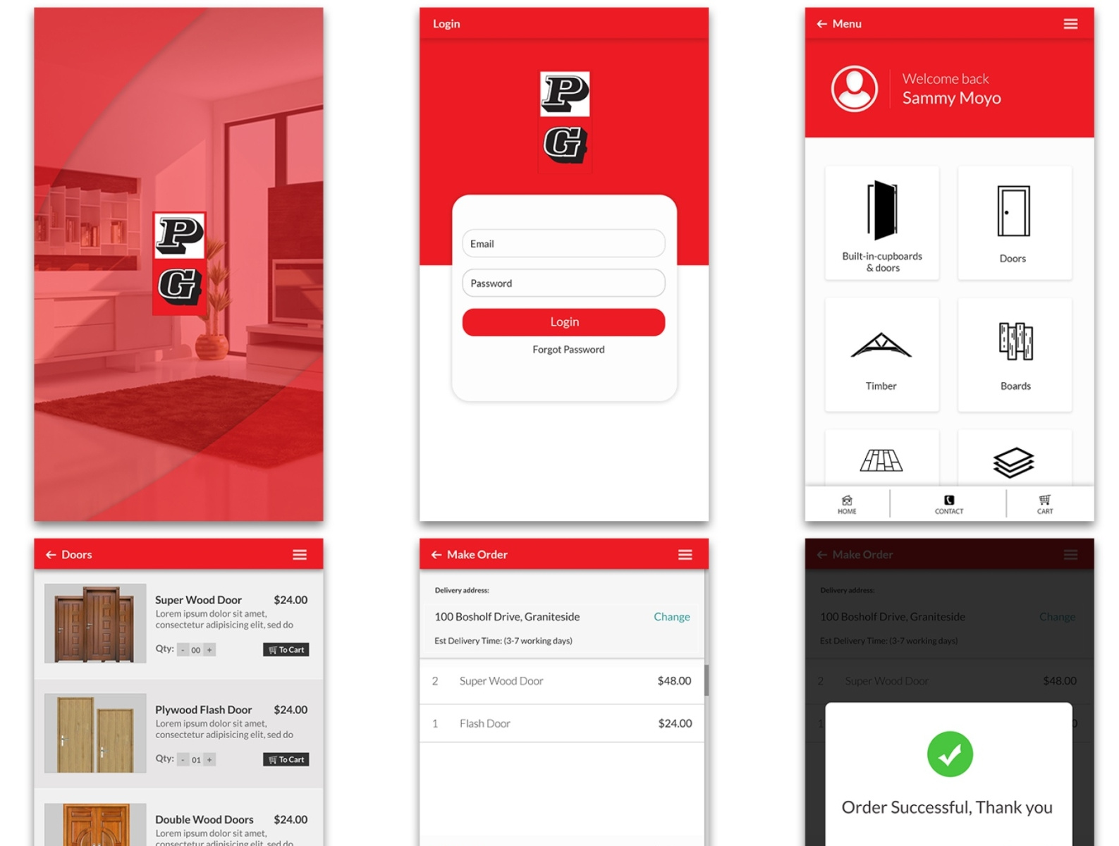 PG App UI Design by Desmond on Dribbble