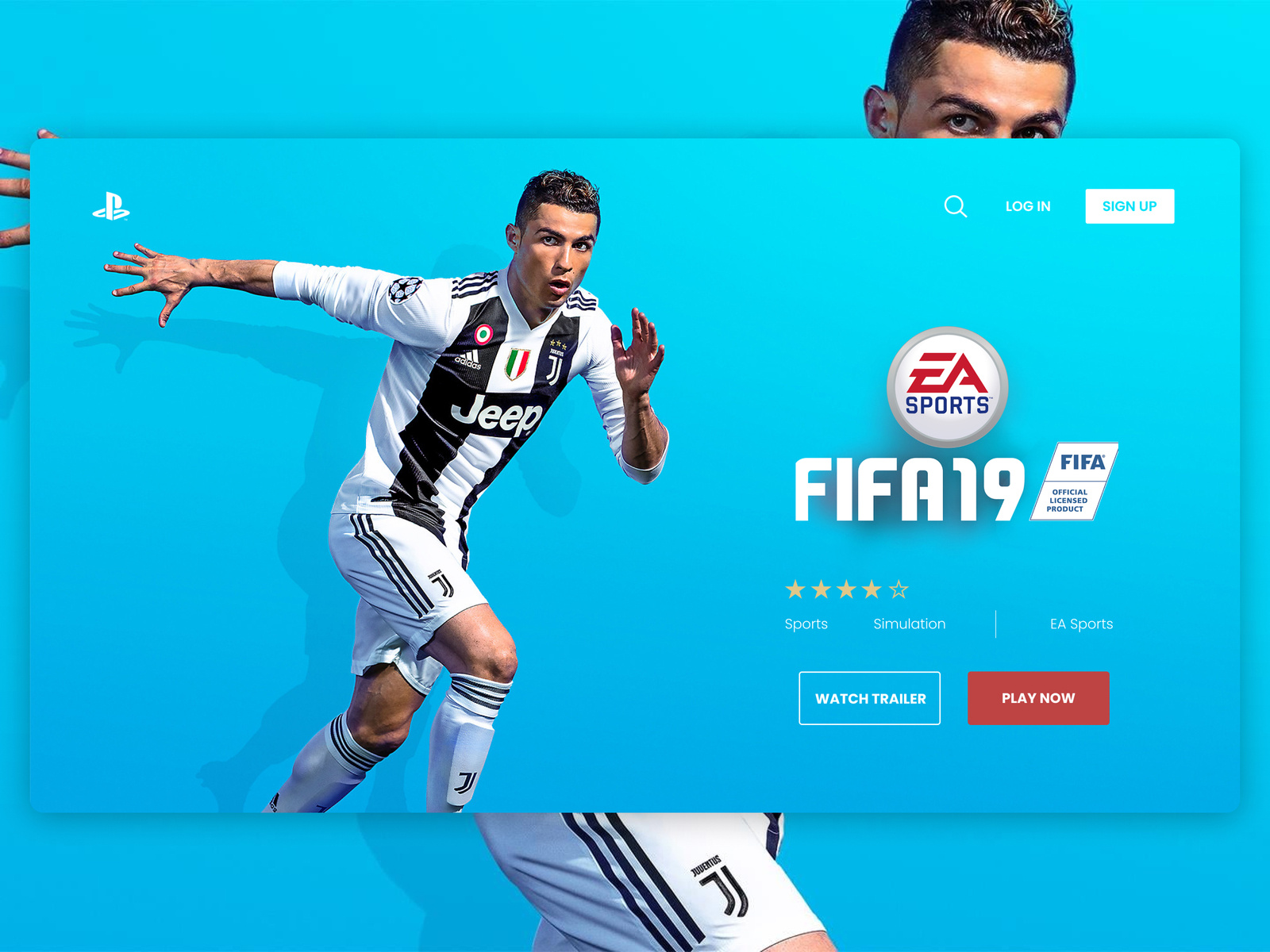 FIFA19 Landing Page by George Manolev on Dribbble