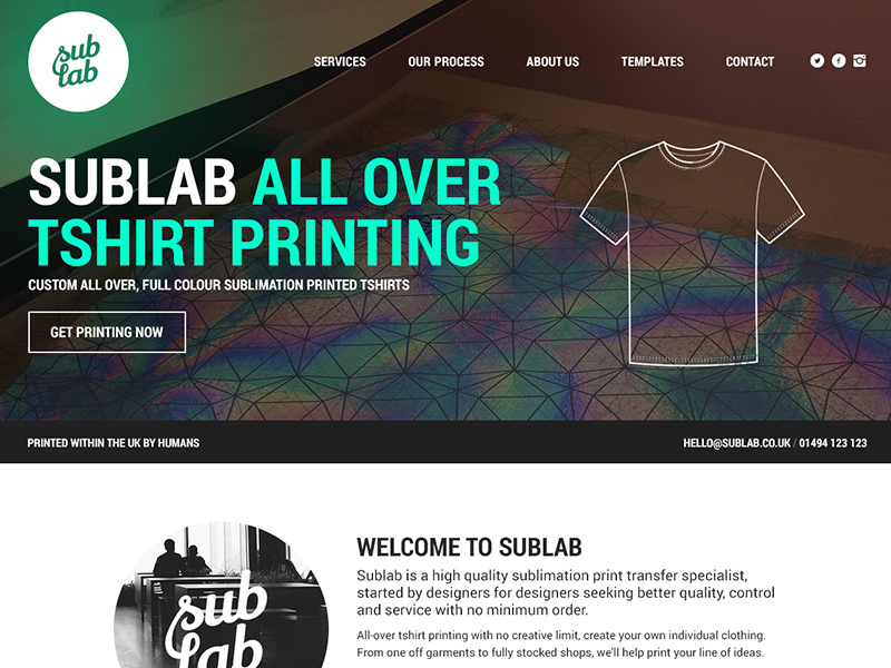 Sublab Web by Rob Cornish on Dribbble