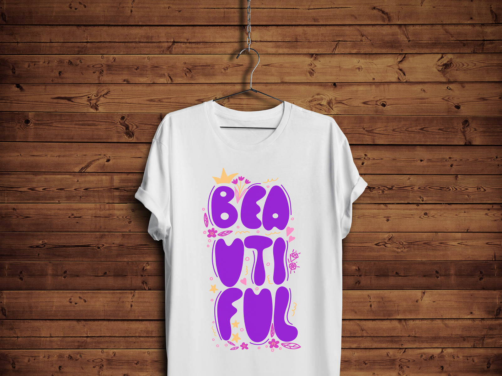 T-Shirt Design BEAUTIFUL by Наталья Тимошенко on Dribbble