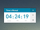 Timer/Stopwatch widget by Kai Halfinger on Dribbble