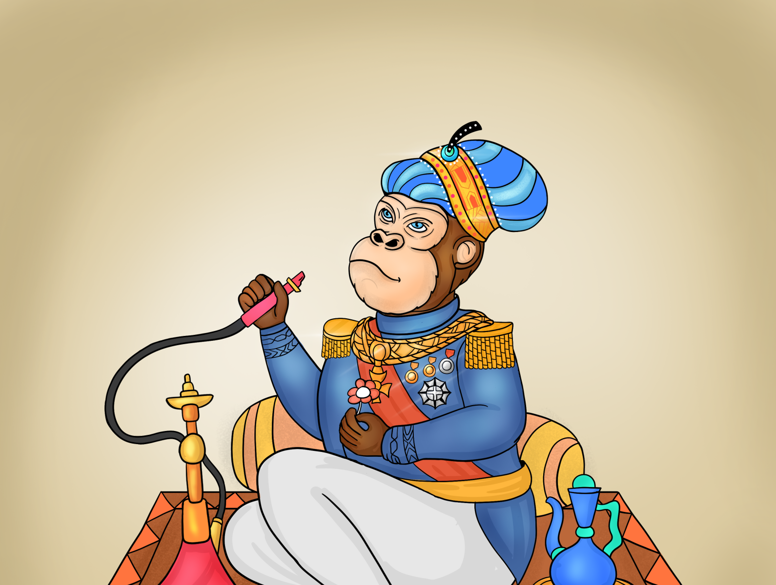 Rich Ape Illustration by Pratik Barua on Dribbble