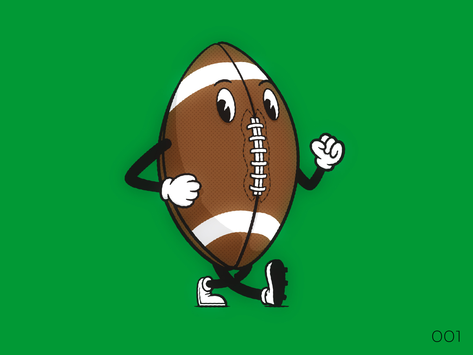 001 Football by Bob Ewing on Dribbble
