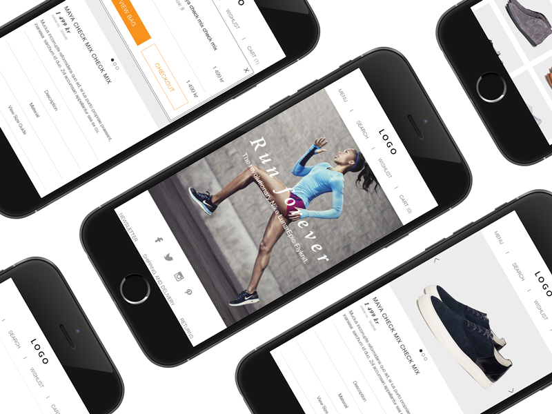Responsive e-commerce website by Magica on Dribbble
