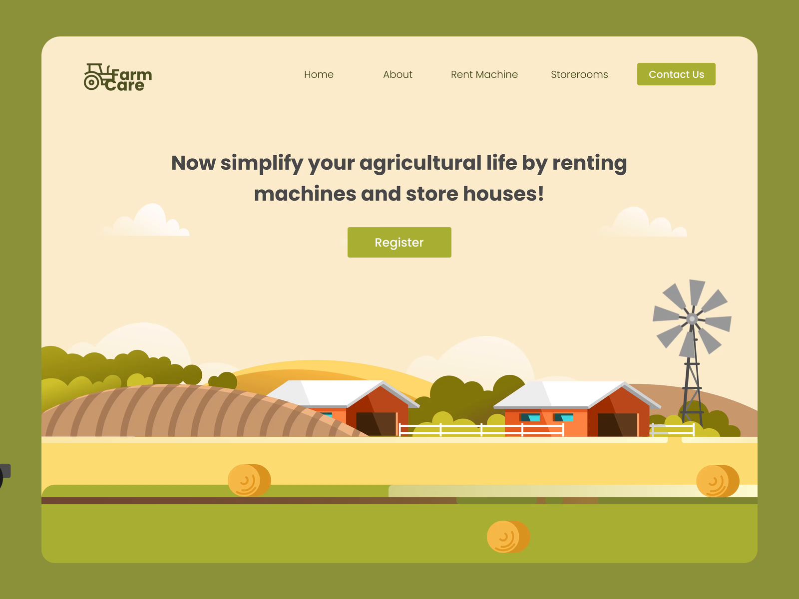 FarmCare Website Hero Section Concept by The Web People on Dribbble