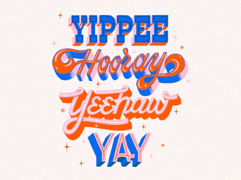 Yay Lettering by Alexa Edgerton on Dribbble