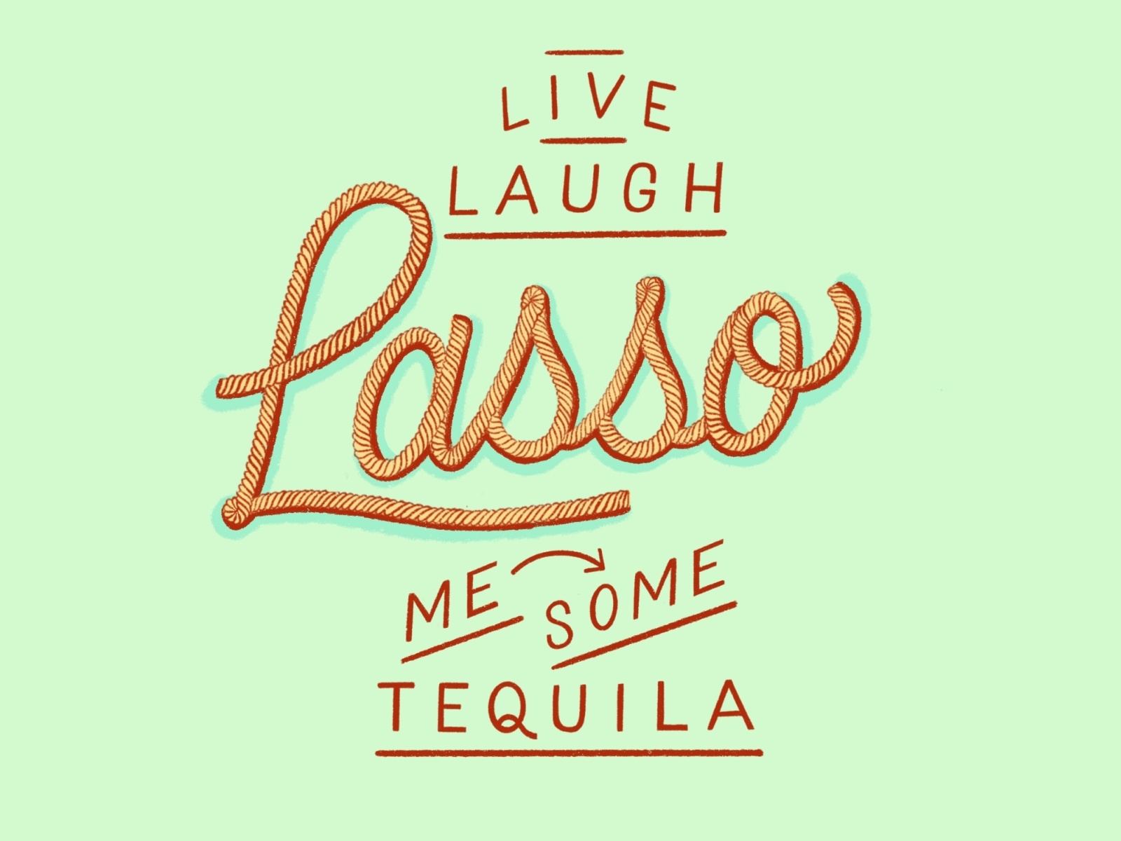 Lasso Lettering by Alexa Edgerton on Dribbble
